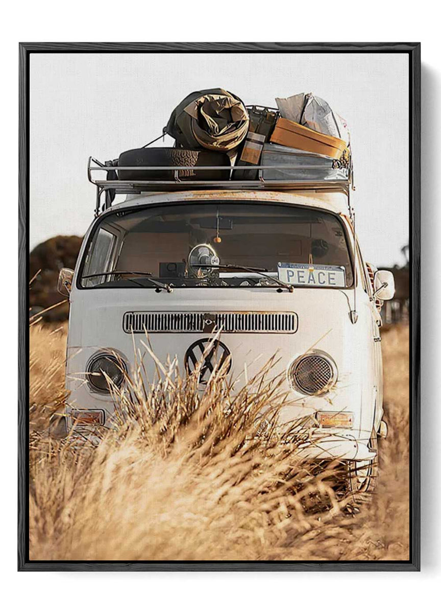 Vintage Van Road Trip Poster - Iconic Travel Canvas Art | OakPoster.com ...
