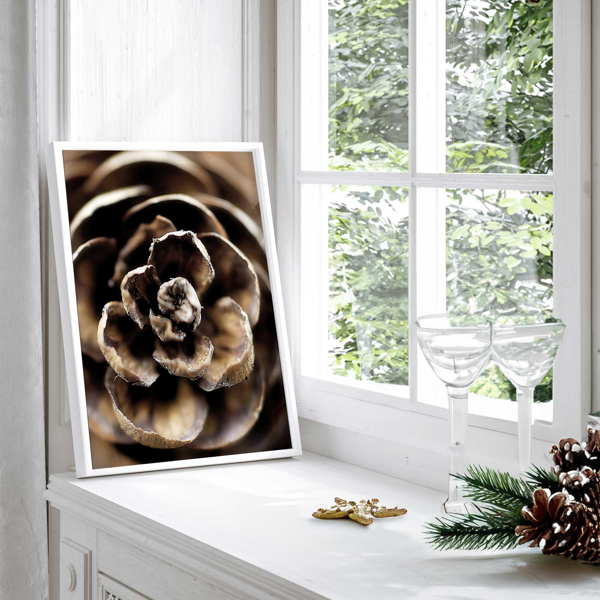 Abstract Pine Cone Detail Poster | Natural Wall Art | OakPoster.com ...
