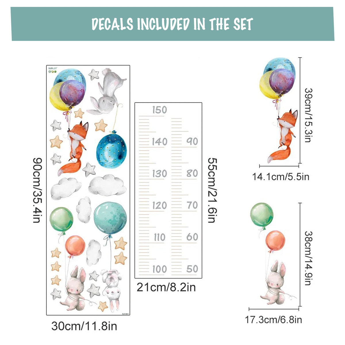 Enchanting Nursery Growth Chart with Magical Creatures | Oak Poster ...