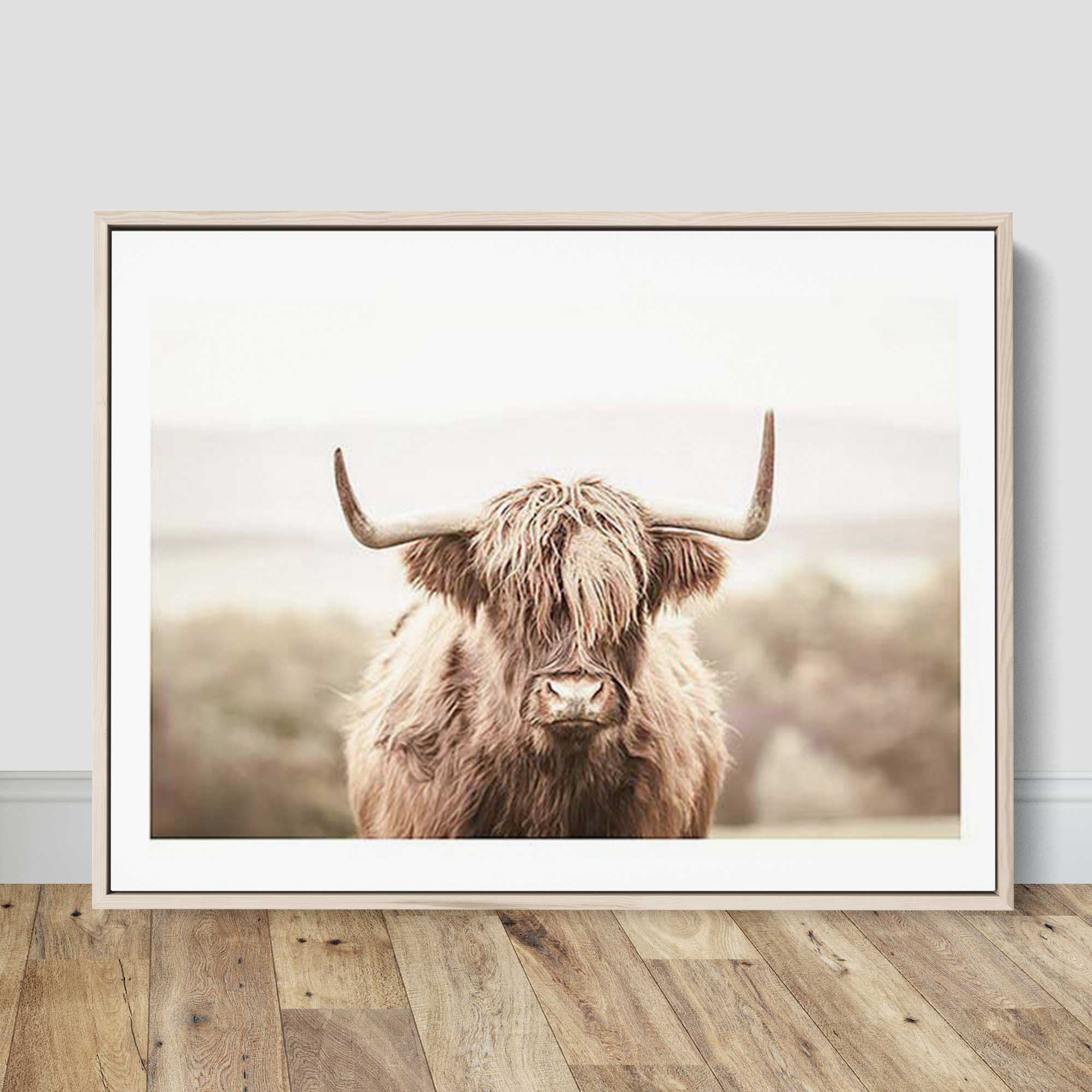 Highland Cow Poster - Canvas Wall Prints Online - Oak Poster Decor ...